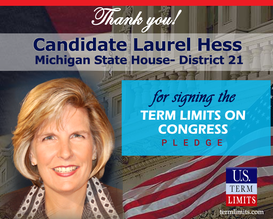 Laurel Hess Pledges to Support Congressional Term Limits - U.S. Term Limits