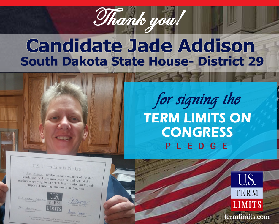 Jade Addison Pledges to Support Congressional Term Limits - U.S. Term ...