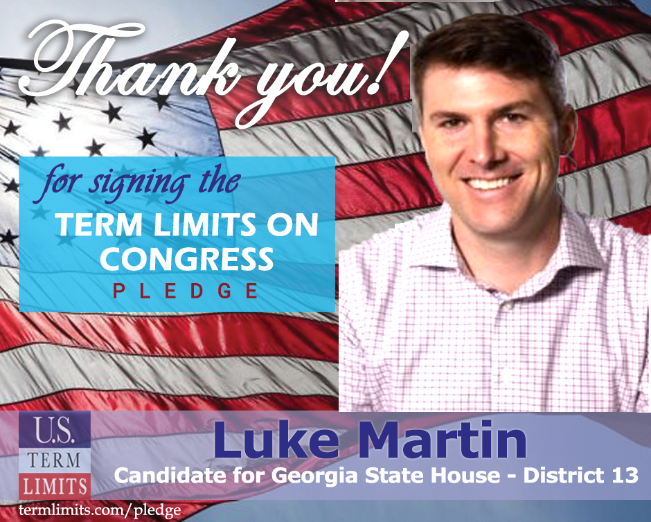 Luke Martin Pledges to Support Congressional Term Limits - U.S. Term Limits