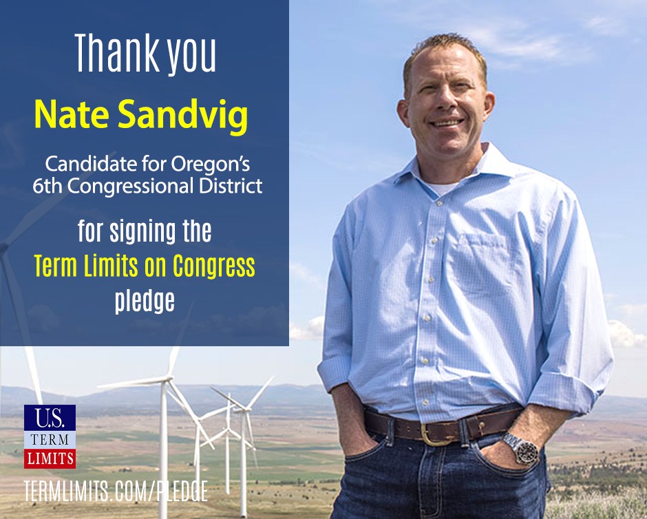 Nate Sandvig Pledges to Support Term Limits on Congress - U.S. Term Limits