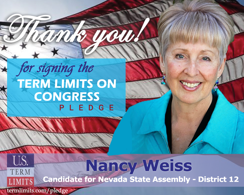 Nancy Weiss Pledges to Support Congressional Term Limits - U.S. Term Limits