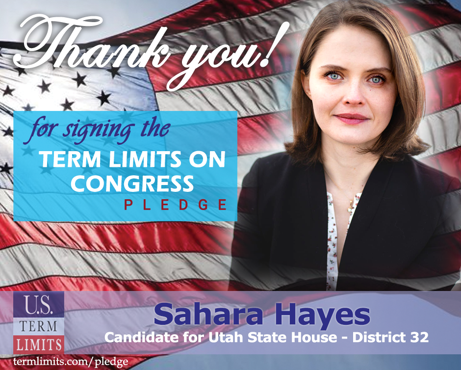 Sahara Hayes Pledges to Support Congressional Term Limits - U.S. Term ...