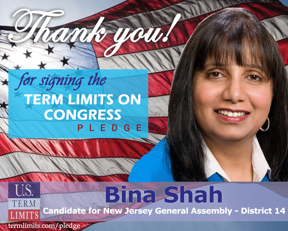 Bina Shah Pledges to Support Congressional Term Limits - U.S. Term Limits