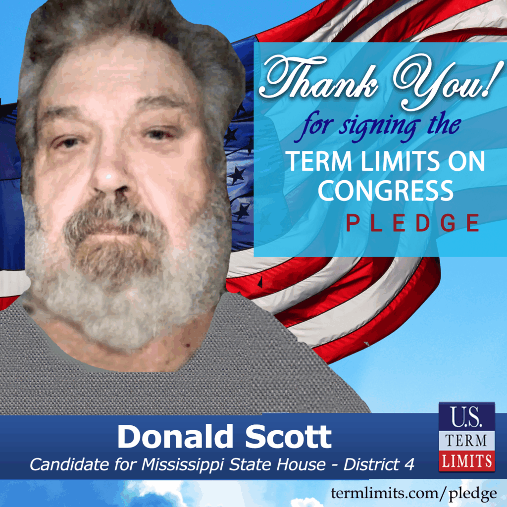 Donald Scott Pledges to Support Congressional Term Limits - U.S. Term ...
