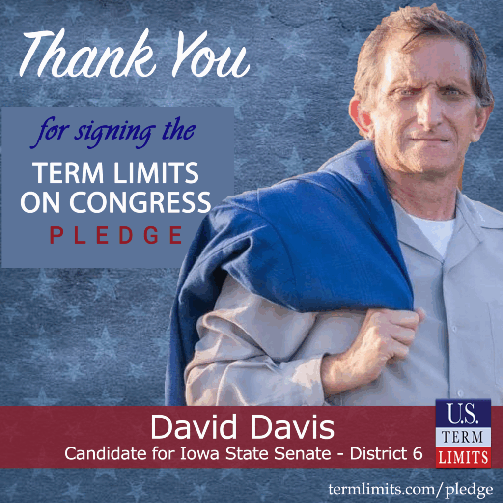 David Davis Pledges to Support Congressional Term Limits - U.S. Term Limits