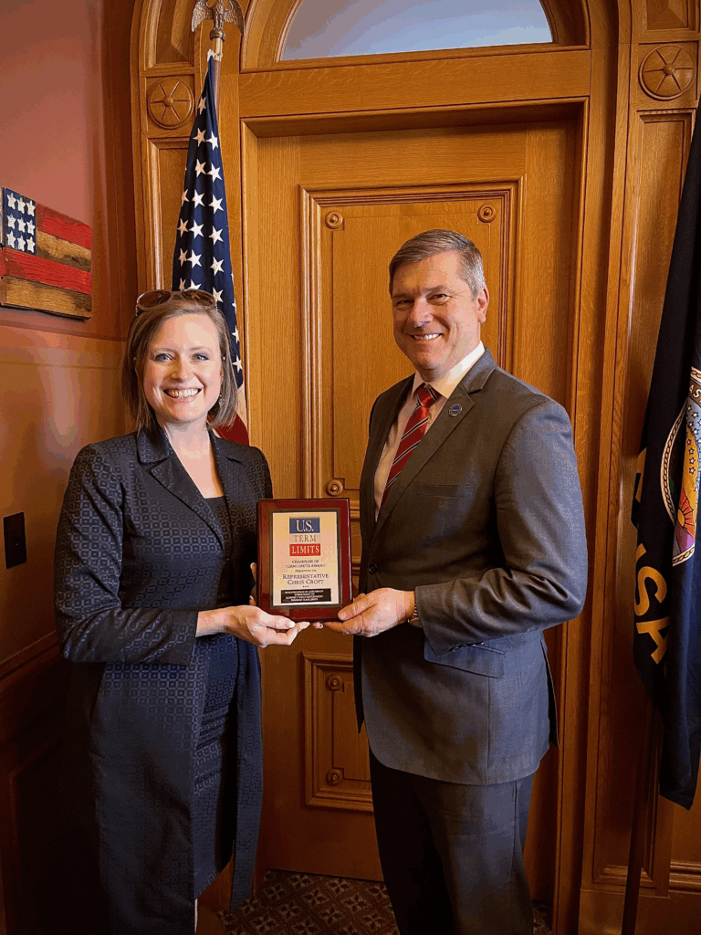 Rep. Chris Croft Receives Plaque for Signing U.S. Term Limits Pledge ...