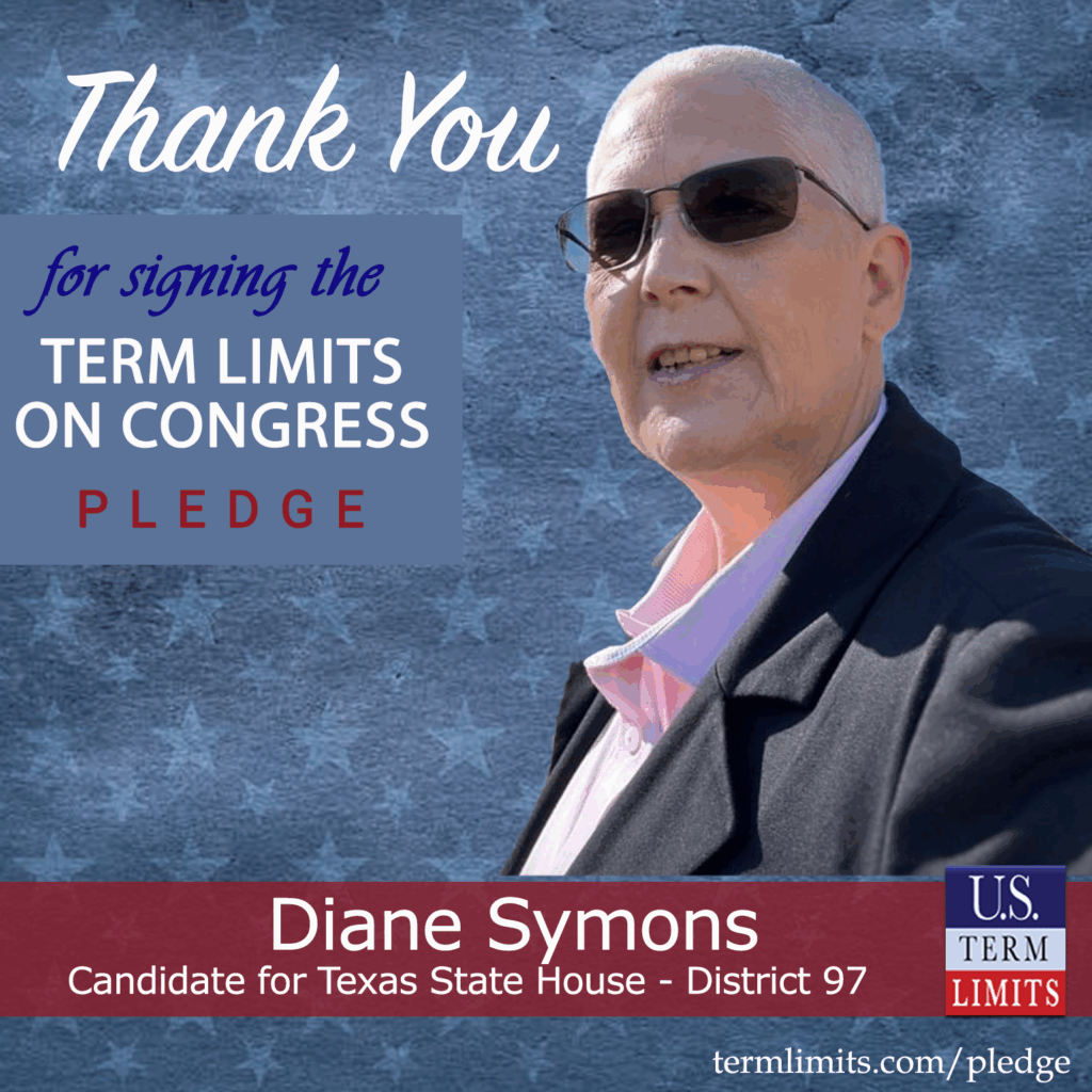 Diane Symons Pledges to Support Congressional Term Limits - U.S. Term ...
