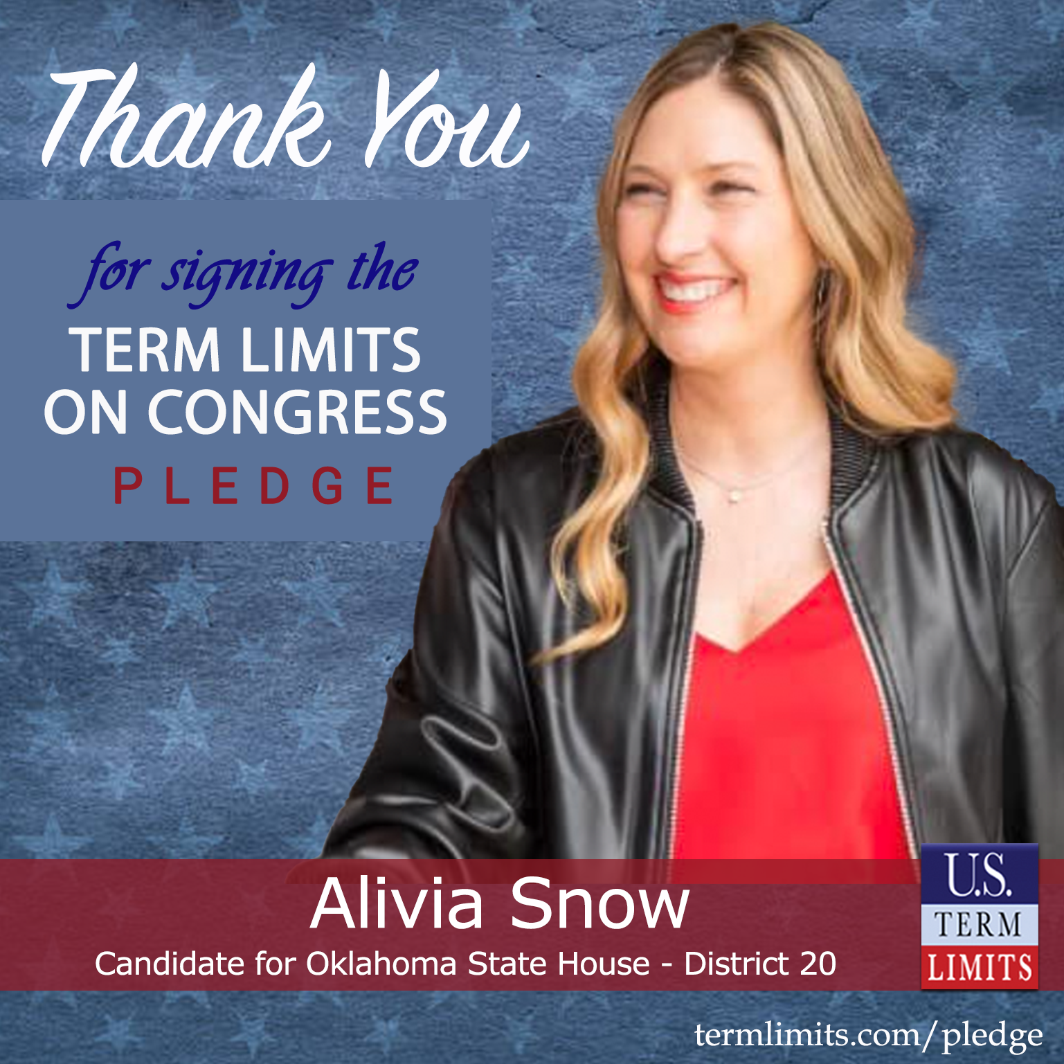 Alivia Snow Pledges To Support Congressional Term Limits U S Term Limits