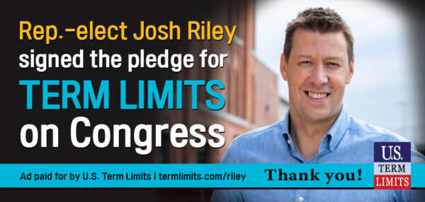 U.S. Term Limits Thanks Representative-Elect Josh Riley for Signing ...