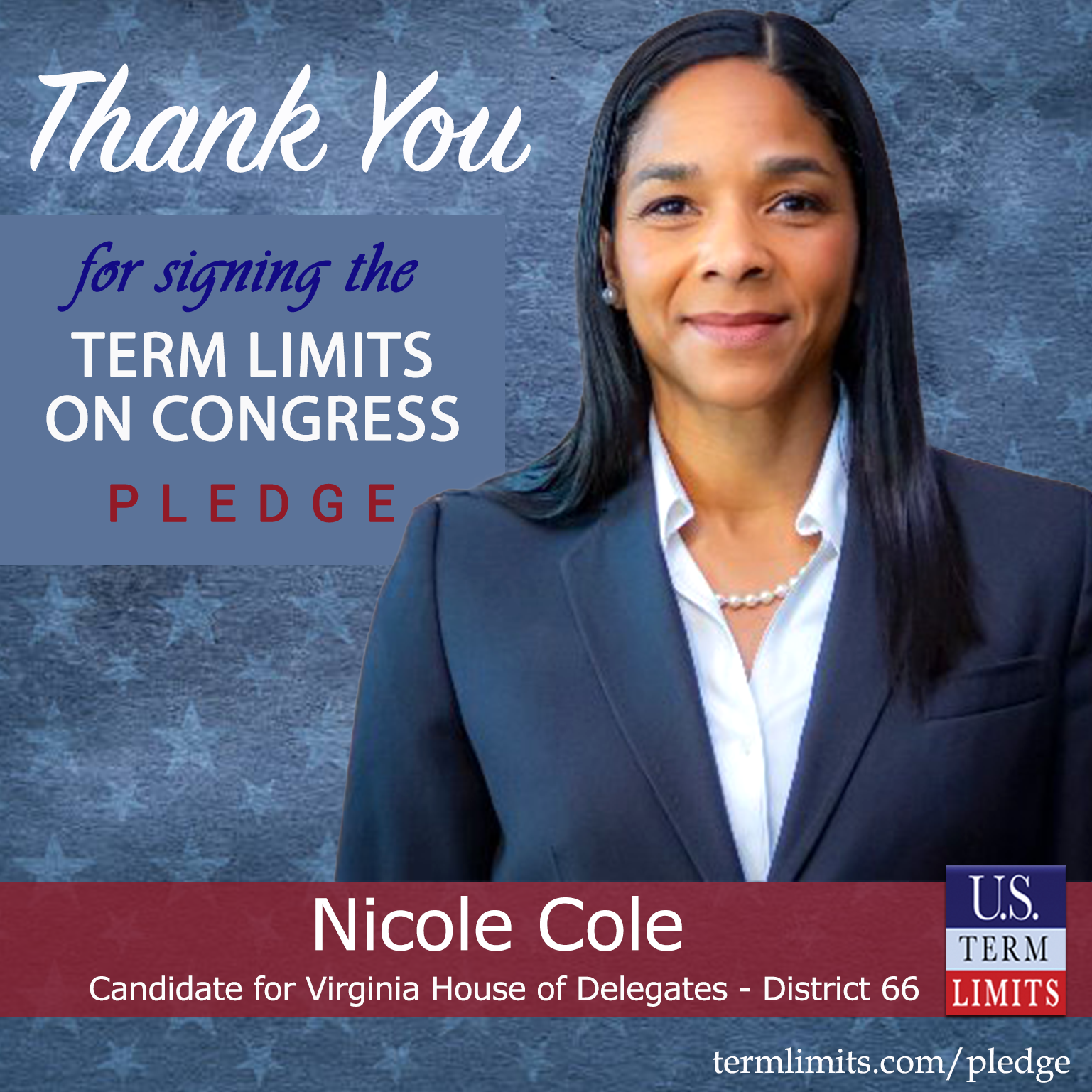 Nicole Cole Pledges to Support Congressional Term Limits - U.S. Term Limits
