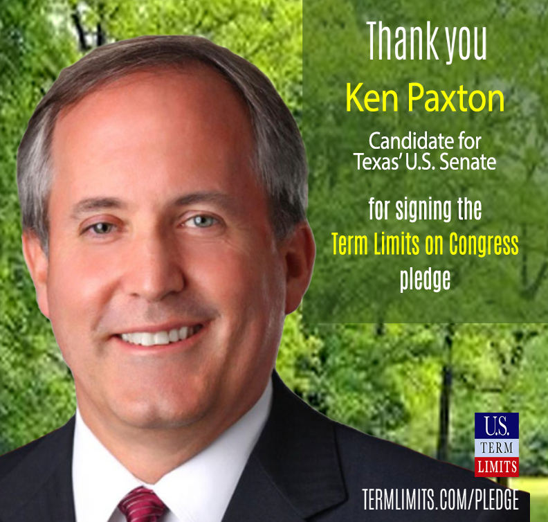 Ken Paxton Pledges to Support Term Limits on Congress - U.S. Term Limits