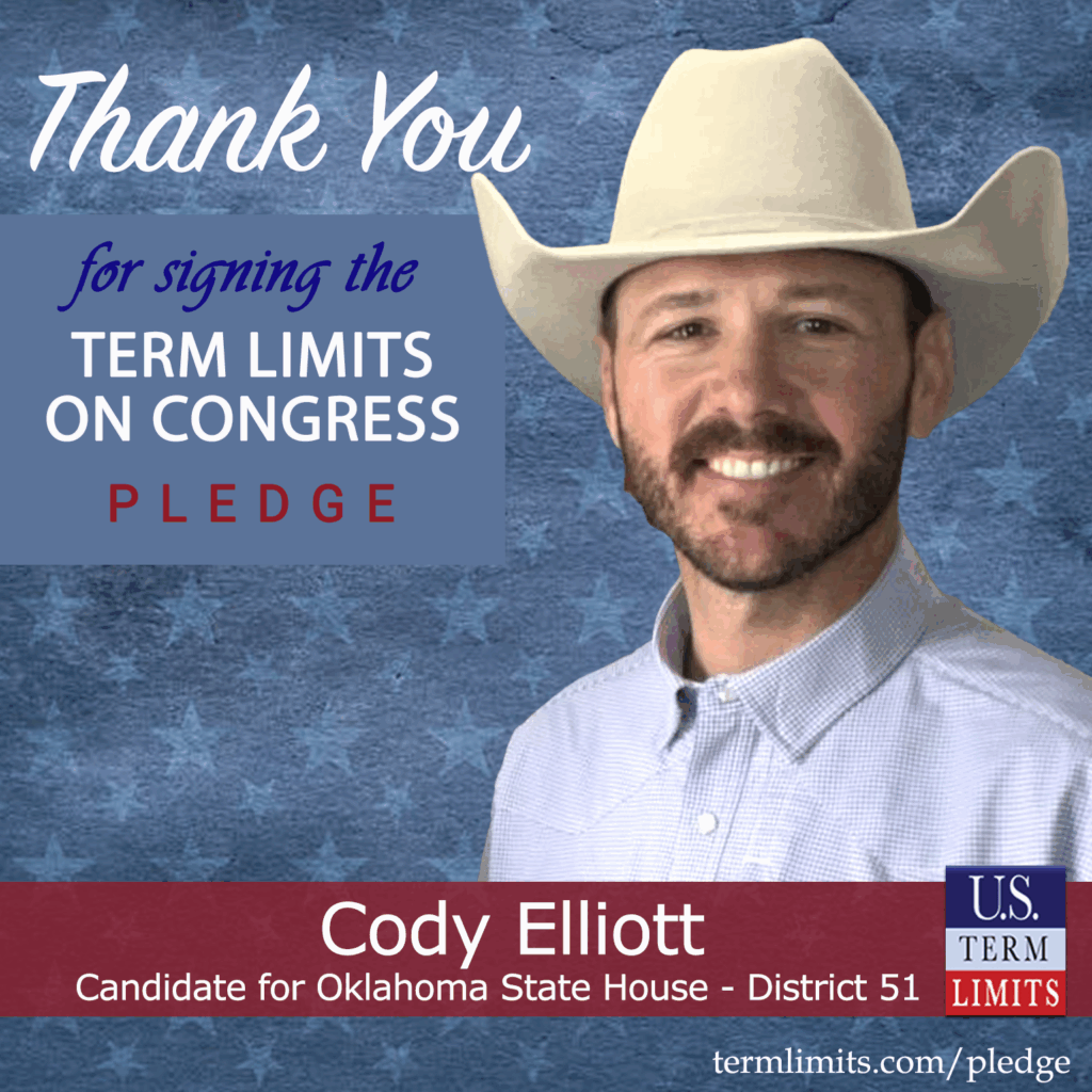 Cody Elliott Pledges to Support Congressional Term Limits - Term Limit ...