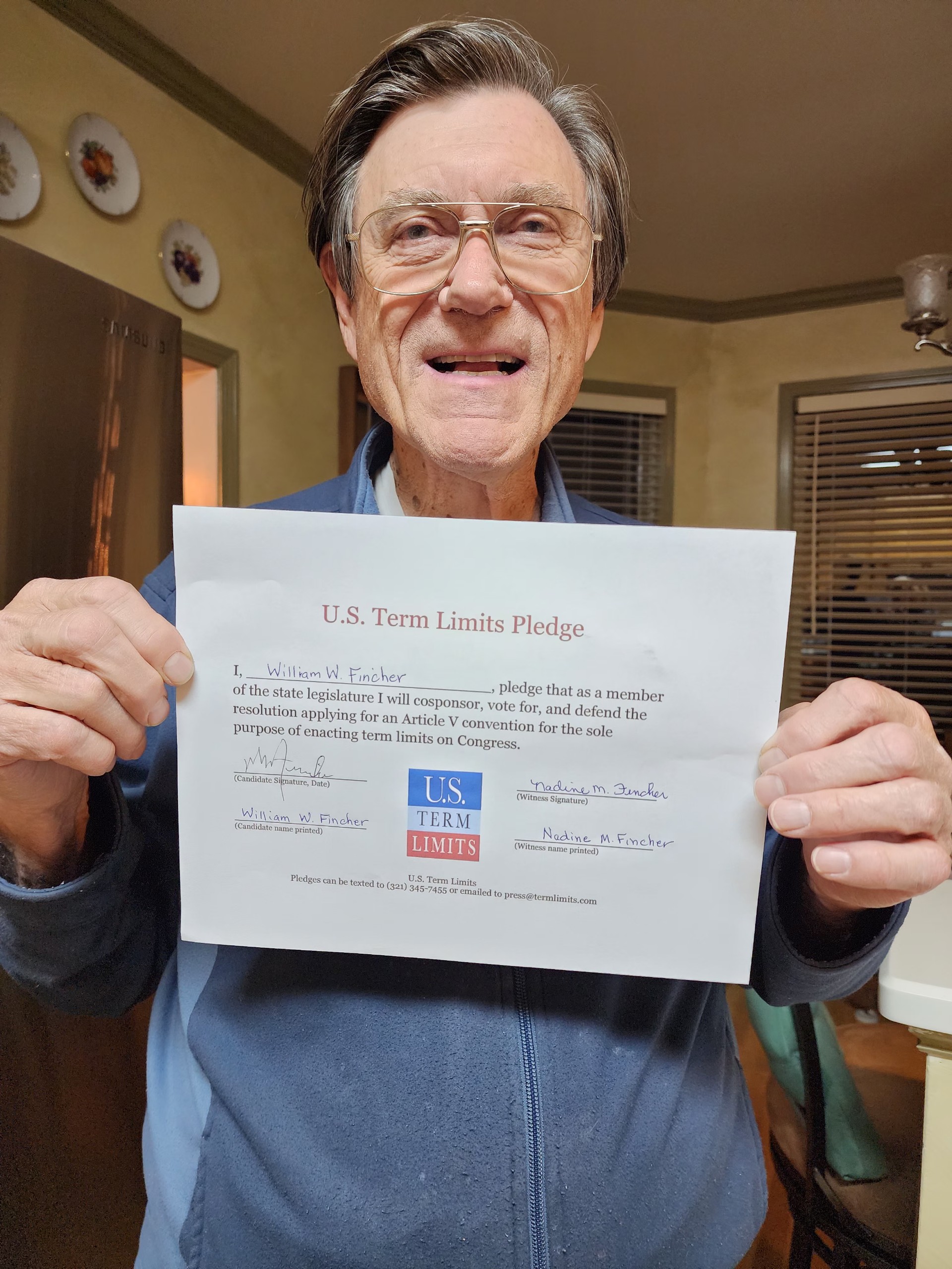 Bill Fincher Pledges to Support Congressional Term Limits - U.S. Term ...